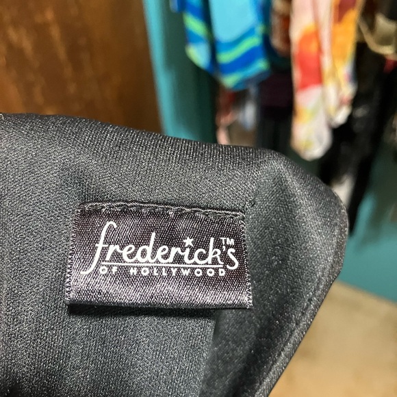 Frederick's of Hollywood | Dresses | Fredricks Of Hollywood Black Satin ...
